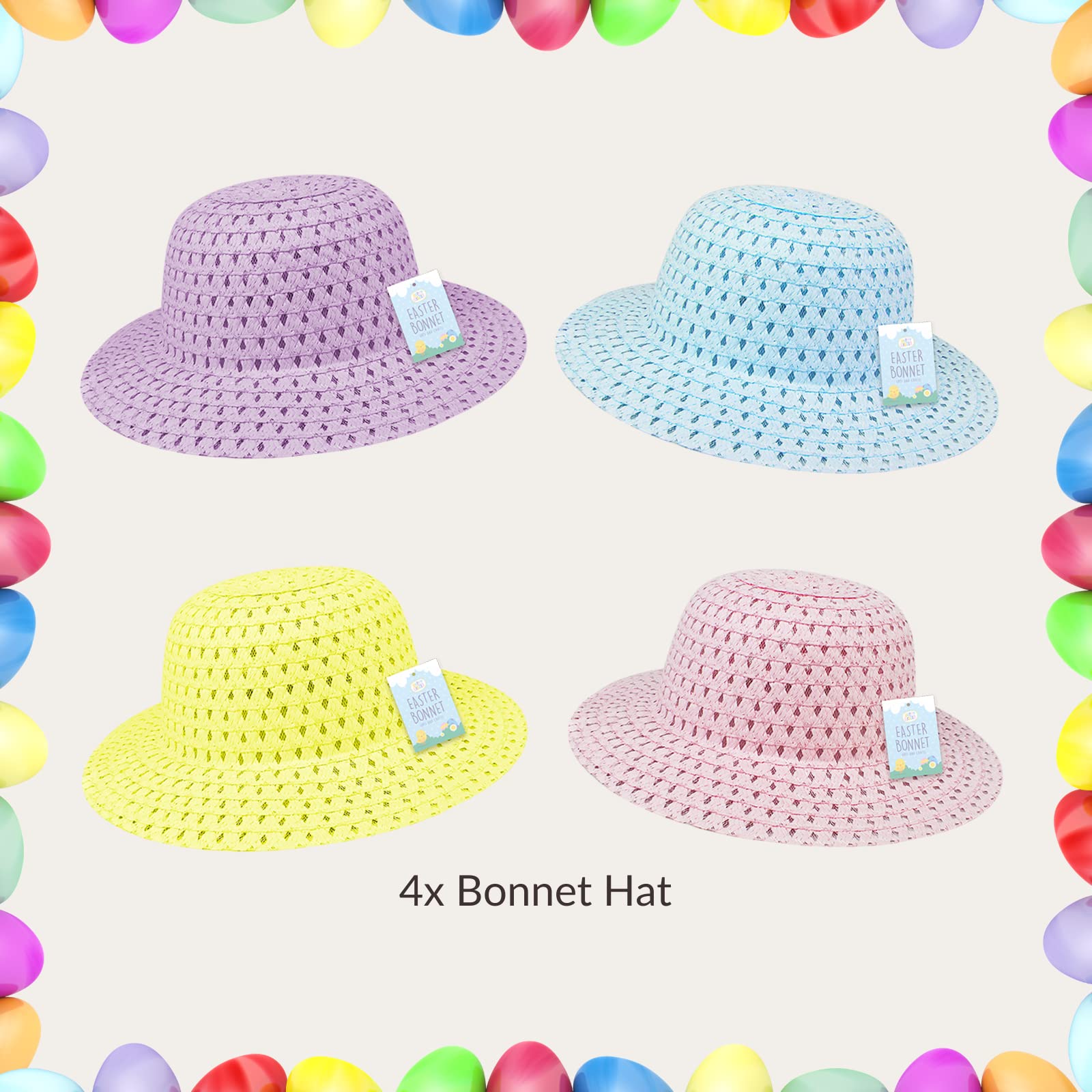 Easter Bonnet Kit Mega Pack – Make Your Own Easter Bonnet Hats Pink ...