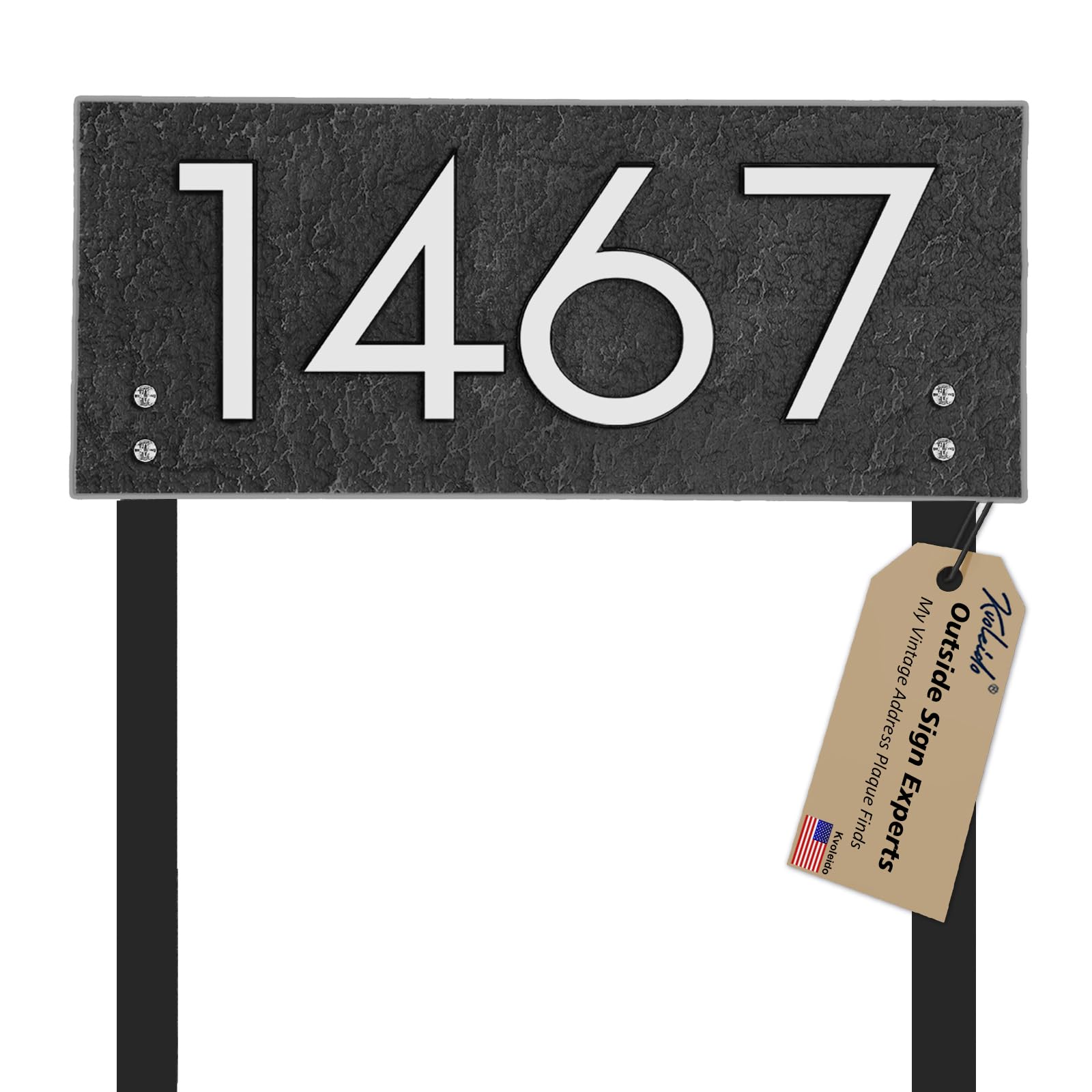 Metal Lawn Address Signs