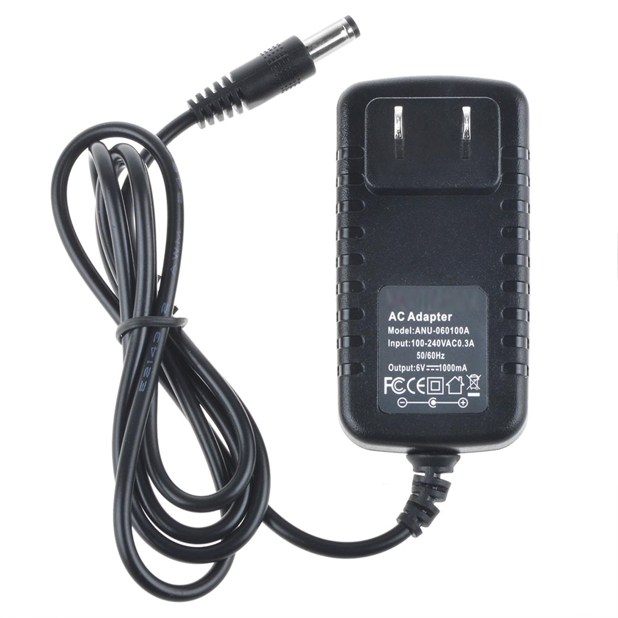 Amazon.com: Acdctek 6V 1A AC DC Power Supply Adapter 6 Volts 1000mA ...