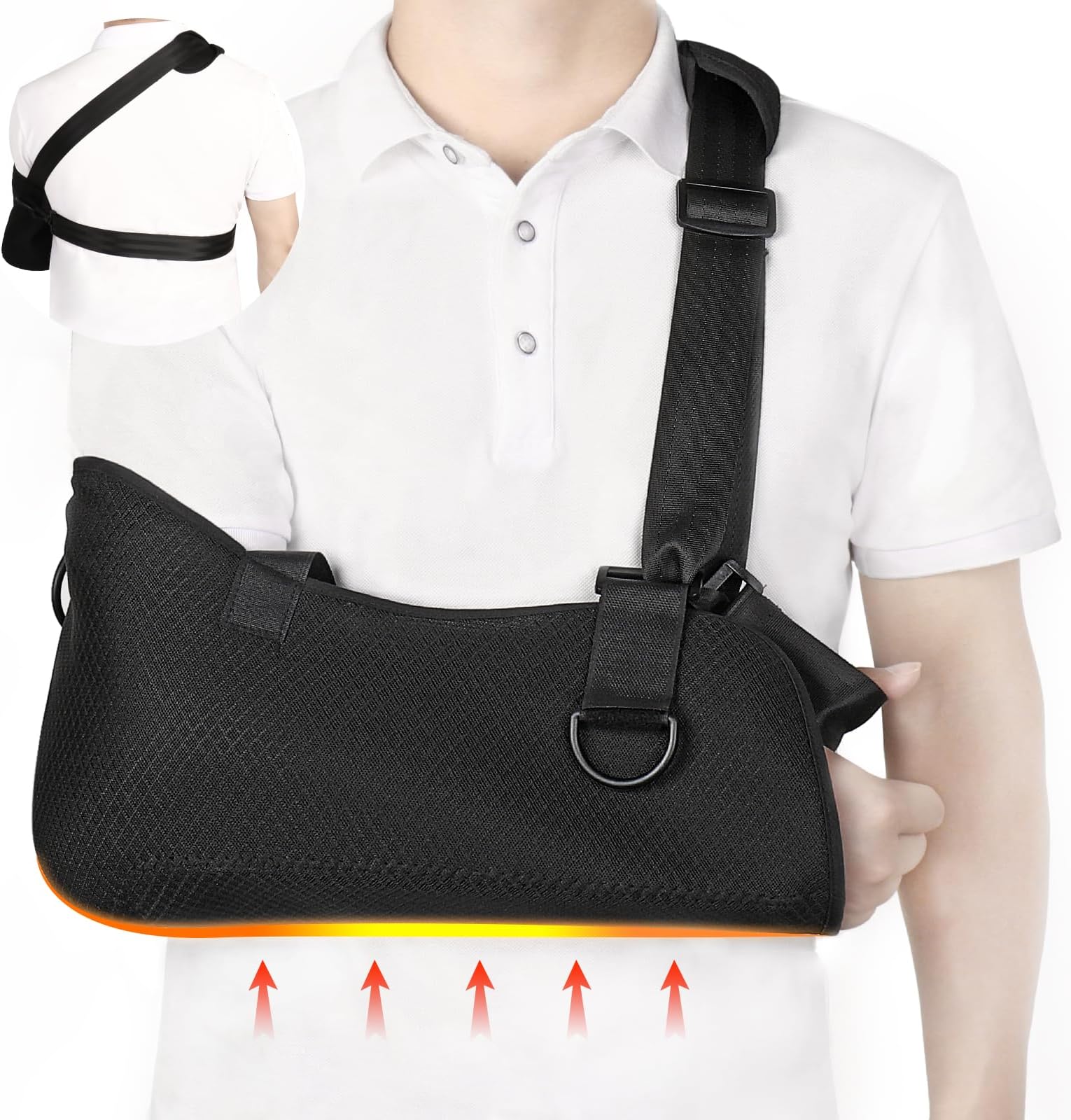 Amazon.com: GoSports Arm Sling for Shoulder Injury, Elbow Injury, and ...