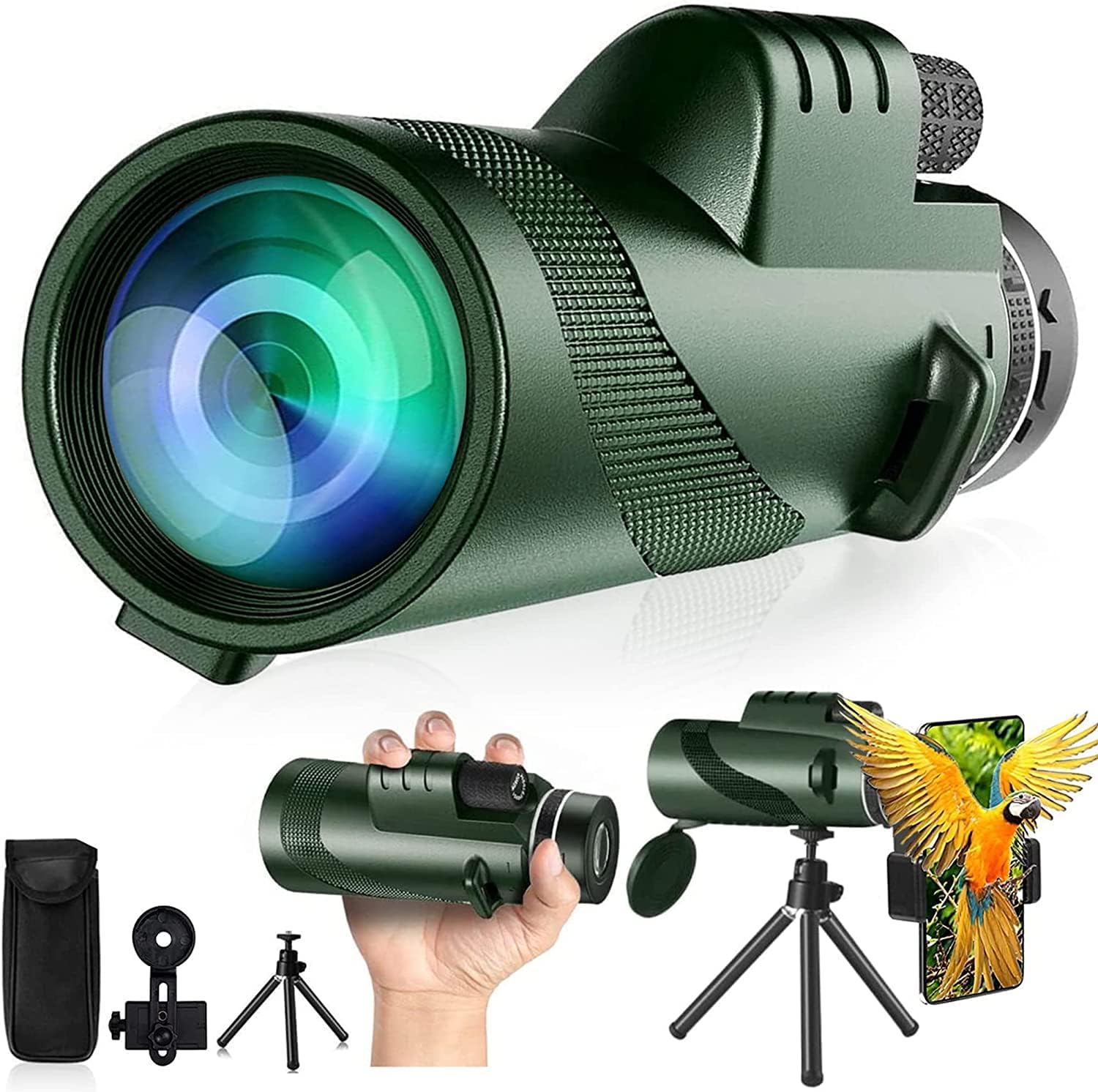 Amazon.com : Zoom Lens for iPhone Android, 4K 10-300x40mm Compact ...