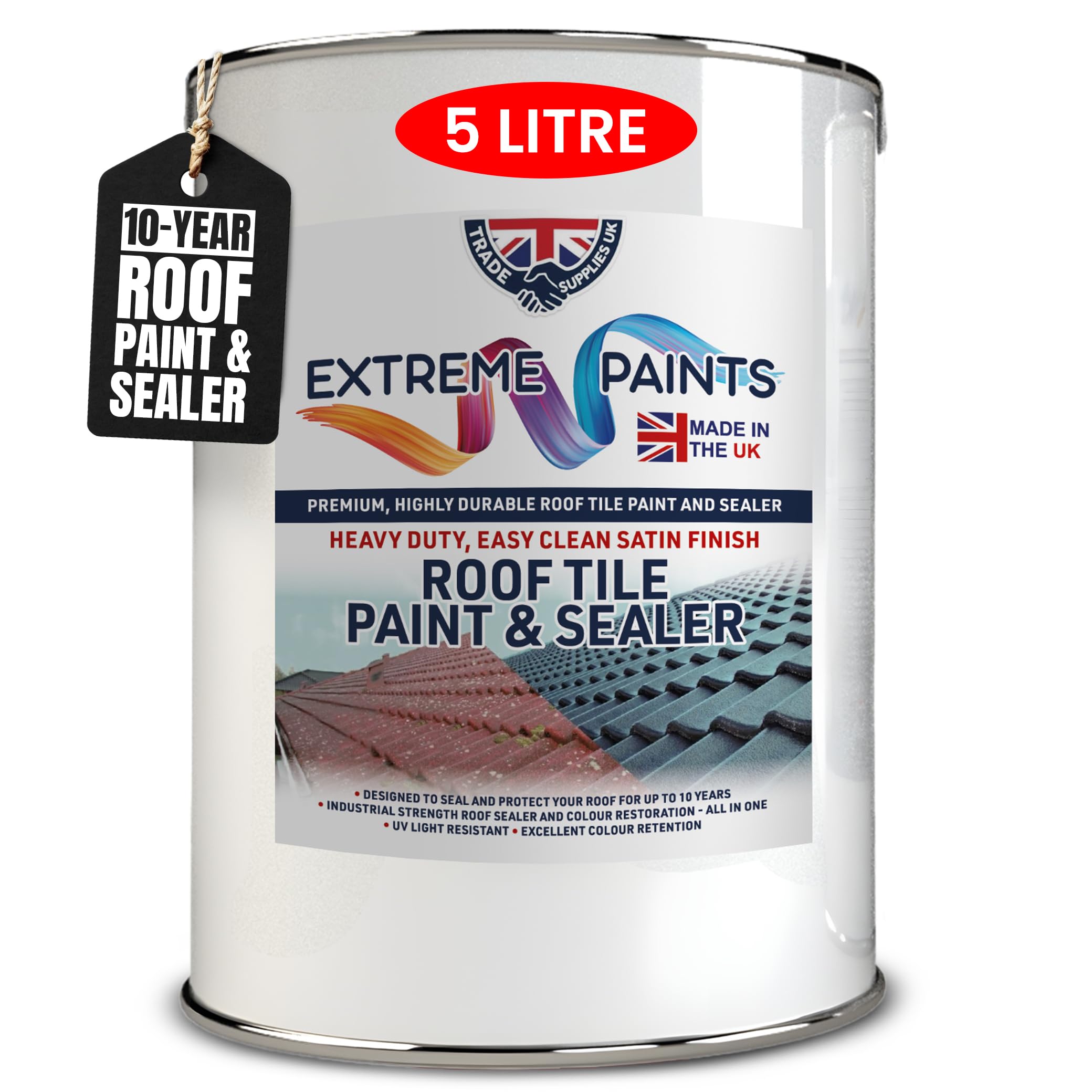 TRADE SUPPLIES UK - Extreme Roof Tile Paint & Sealer - Durable Acrylic ...