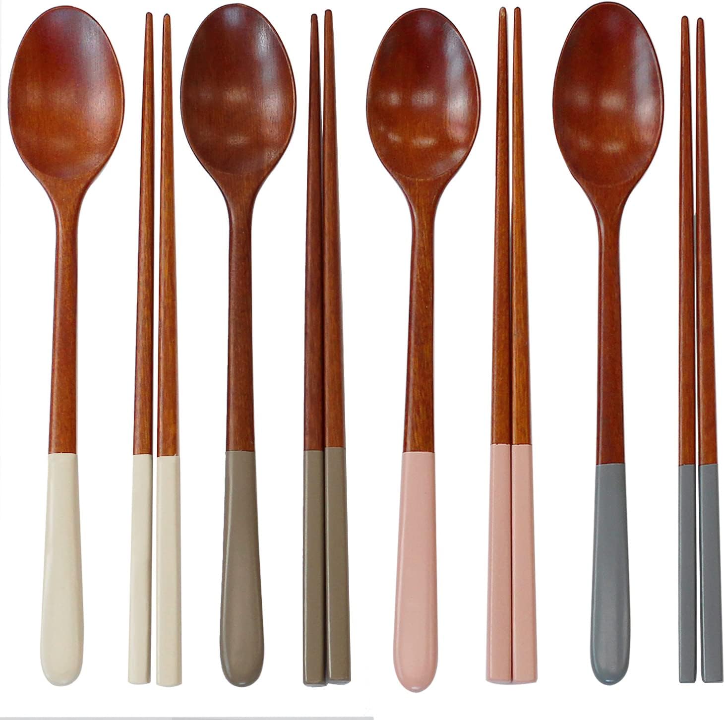 Amazon.com: Korean Tableware Set, 2 Set Gold Portable Silverware Set ...