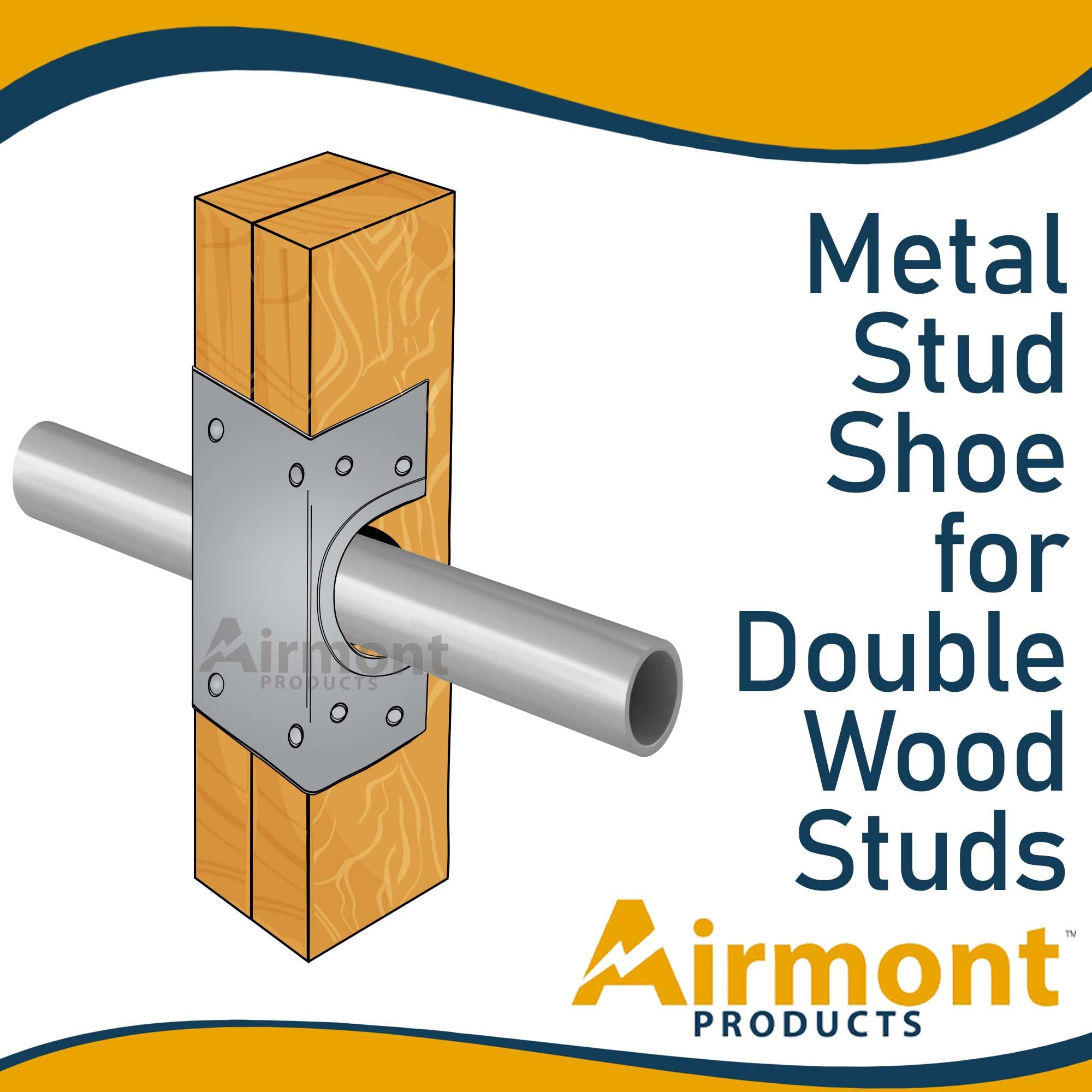 Snapklik.com : (5 Pack) AP-533-2, 16 Gauge Metal Stud Shoes For Double ...