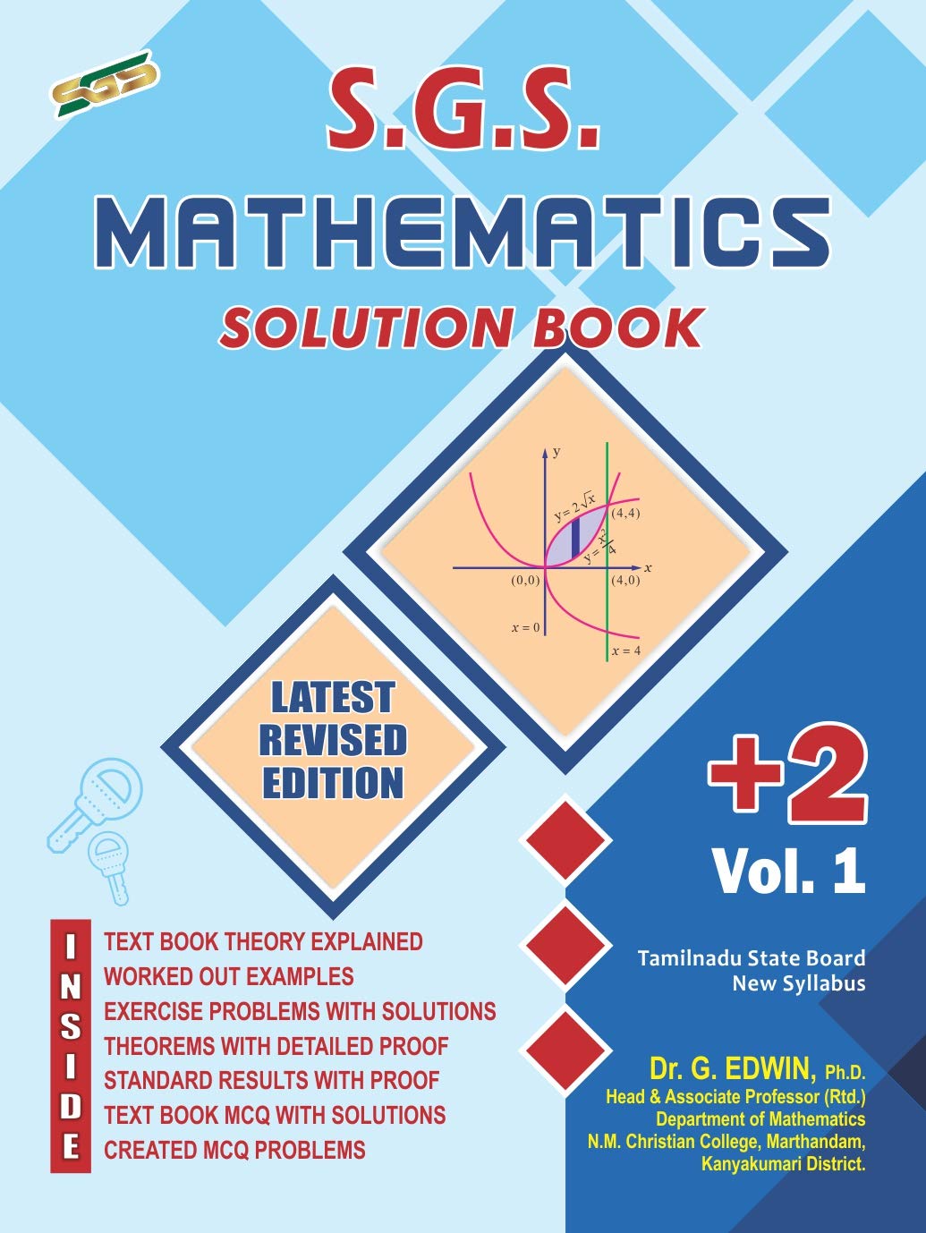 SGS Mathematics XII Standard (English Medium) Vol-1 TN Stateboard : Dr ...