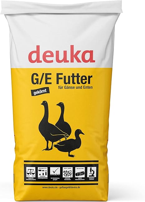 deuka G/E Futter 25kg | Gänsefutter | Entenfutter | Futter für Gänse ...