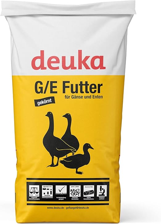 deuka G/E Futter 25kg | Gänsefutter | Entenfutter | Futter für Gänse ...