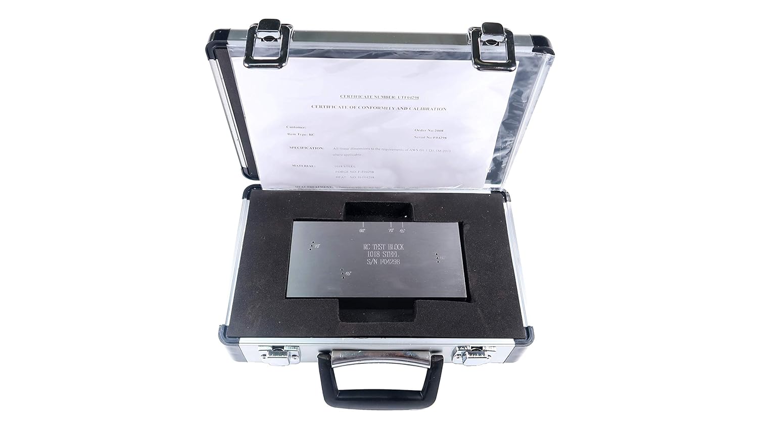 1018 Steel RC/AWS Resolution Reference Block UT Calibration Block ...