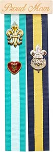 Amazon.com: Hahafelt 2 Pcs Proud Mom Ribbon with Double Pins proud ...