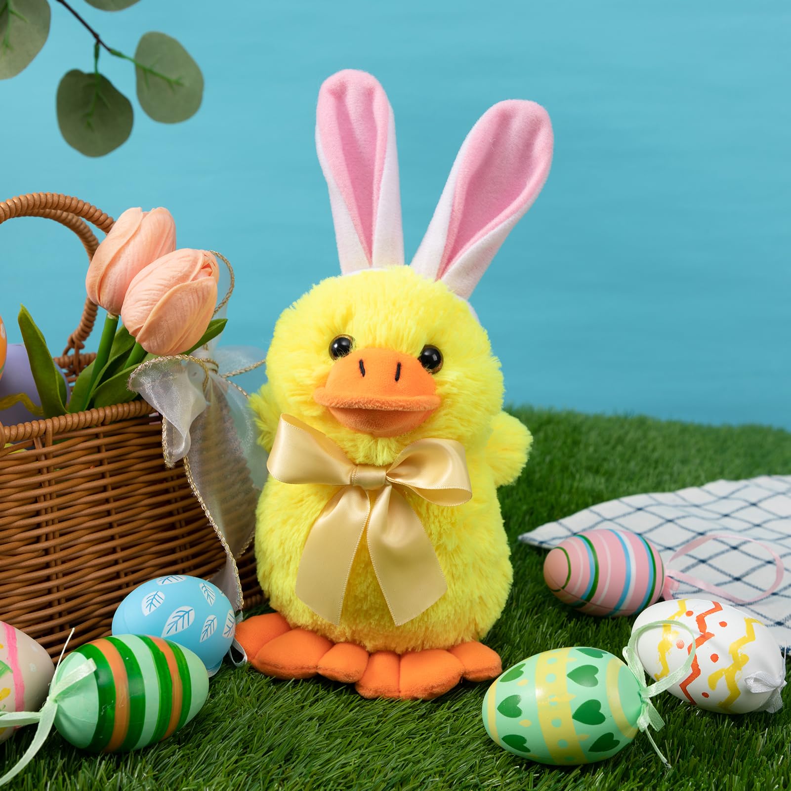 Snapklik.com : HollyHOME Easter Bunny Duck Stuffed Animal Easter ...
