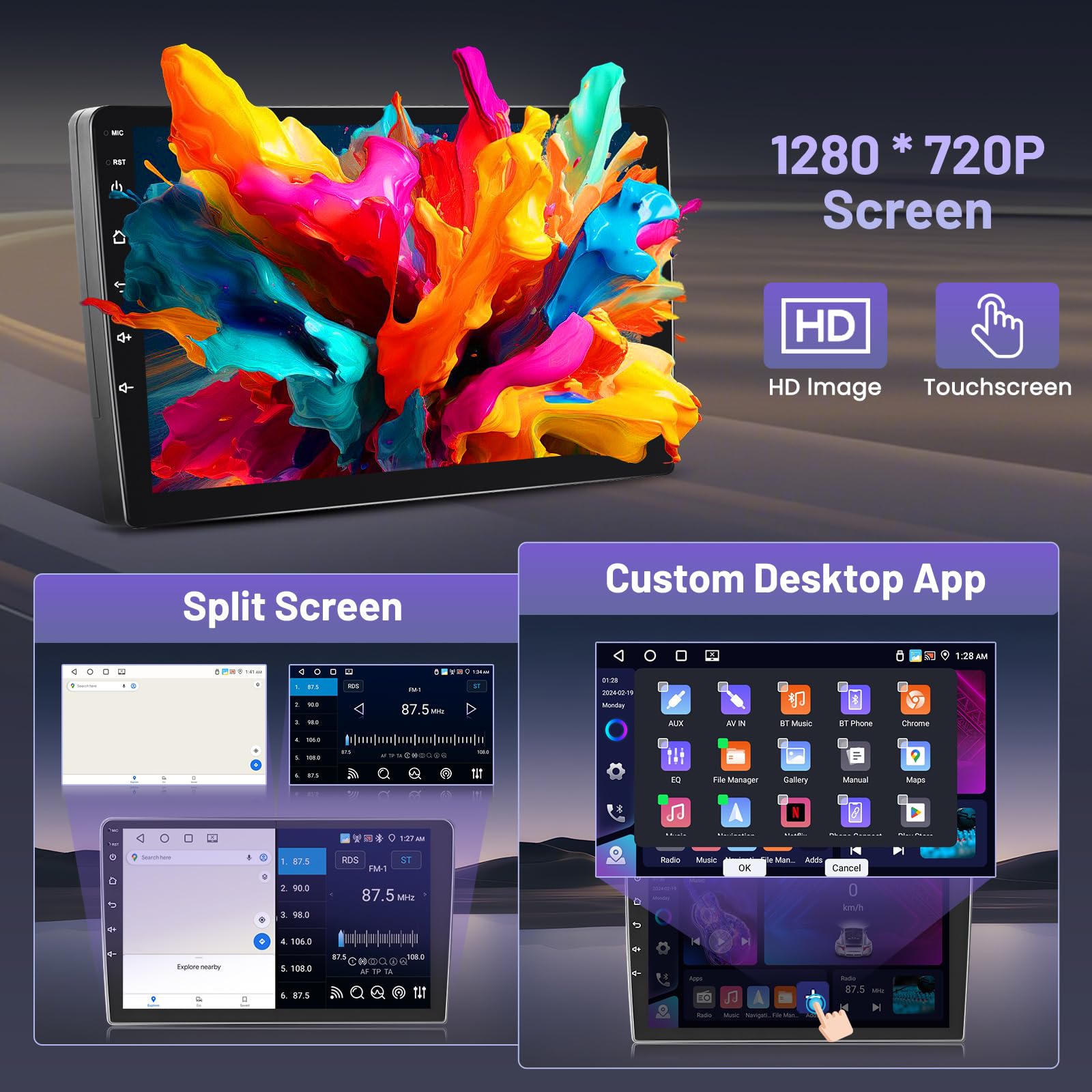 Snapklik.com : 4+64G Hikity For Toyota Matrix 2009-2014 Android Car ...