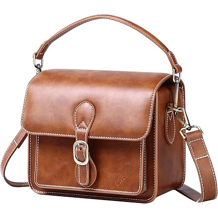 Amazon.com : DSLR Camera Purse for Women, Stylish Genuine Leather ...