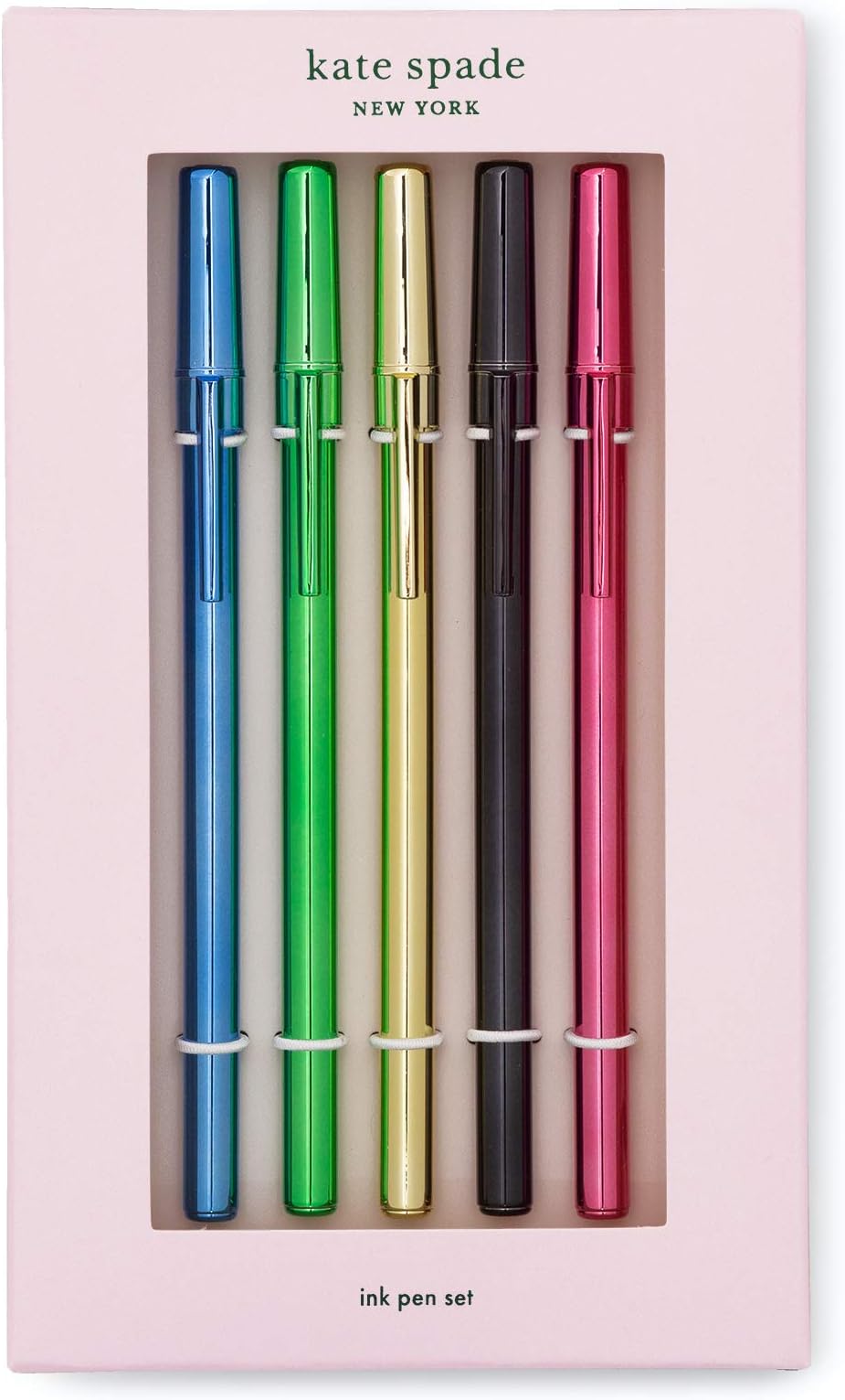 Amazon.com : Kate Spade New York Black Ink Fine Tip Pen Set of 5 ...