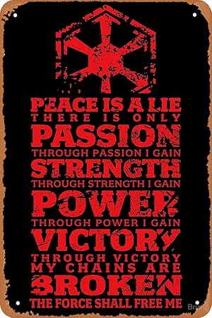 Amazon.com: AirBnk Code of The Sith Metal Tin Poster 12 X 8 Inches Man ...