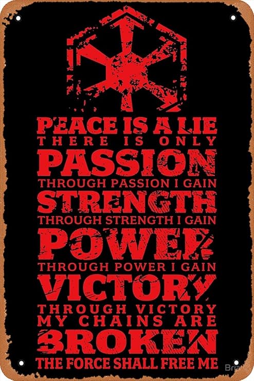Amazon.com: AirBnk Code of The Sith Metal Tin Poster 12 X 8 Inches Man ...