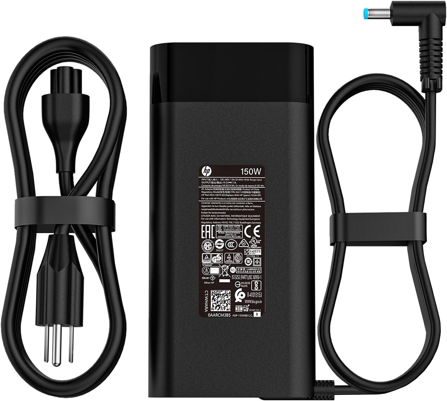 Amazon.com: HP Laptop Charger 150W Watt Blue Tip AC Power Adapter - HP ...