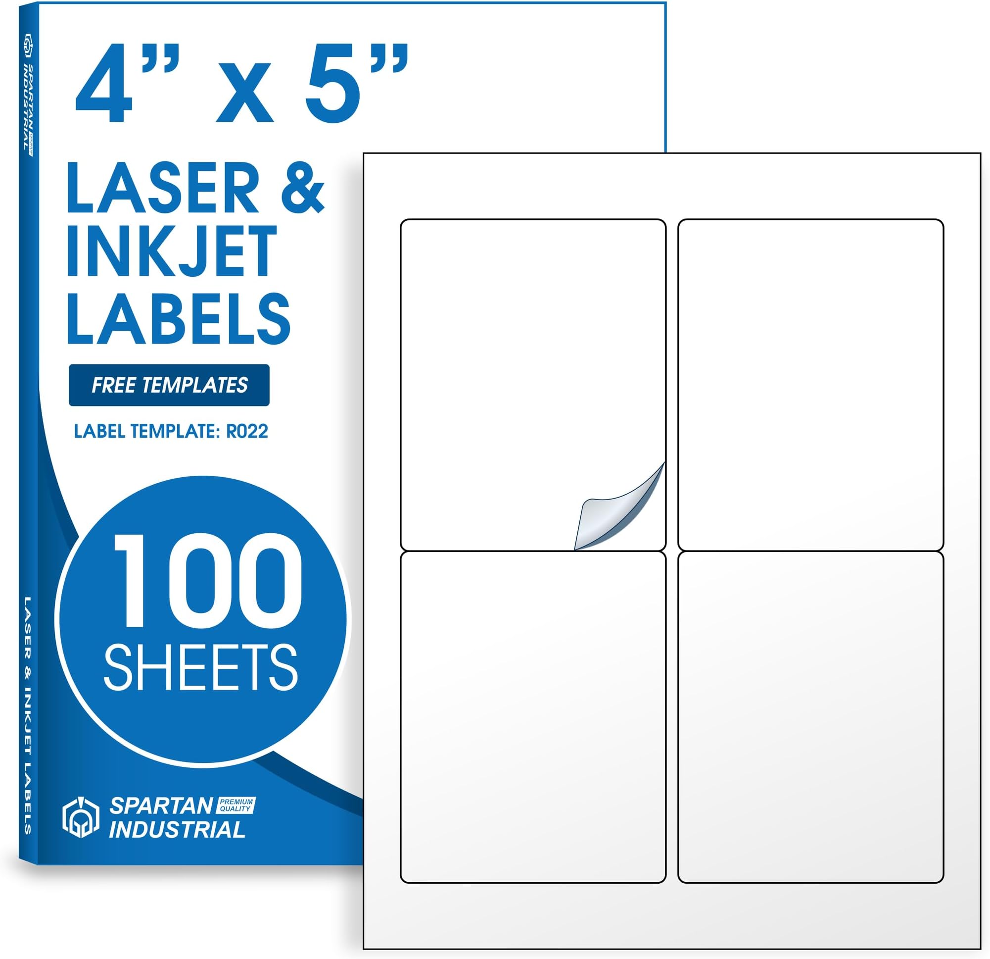 Amazon.com : 80 Labels 4" x 5" Glossy White Waterproof Shipping Address ...