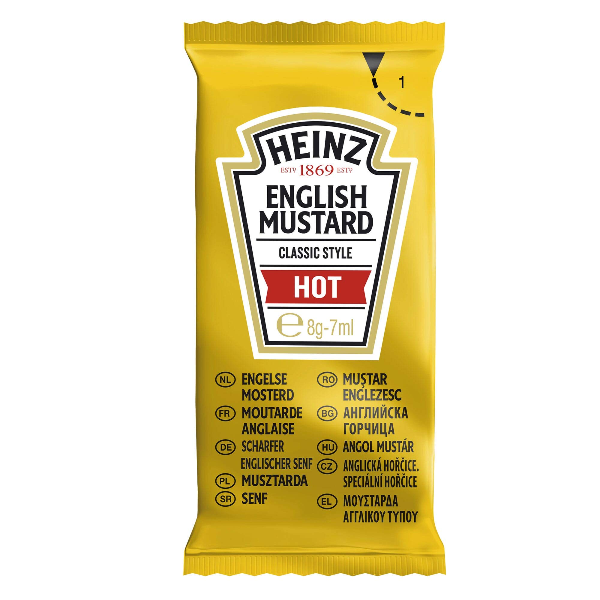 Heinz English Mustard Sachets 250 Pack 2000g : Amazon.co.uk: Grocery