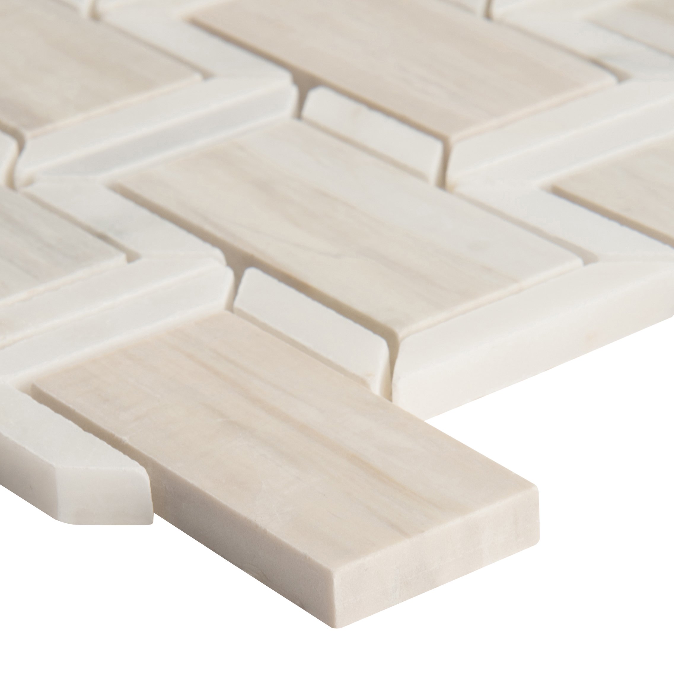 Angora Collection Ceramic Tile Angora Marble Mosaic Intricate