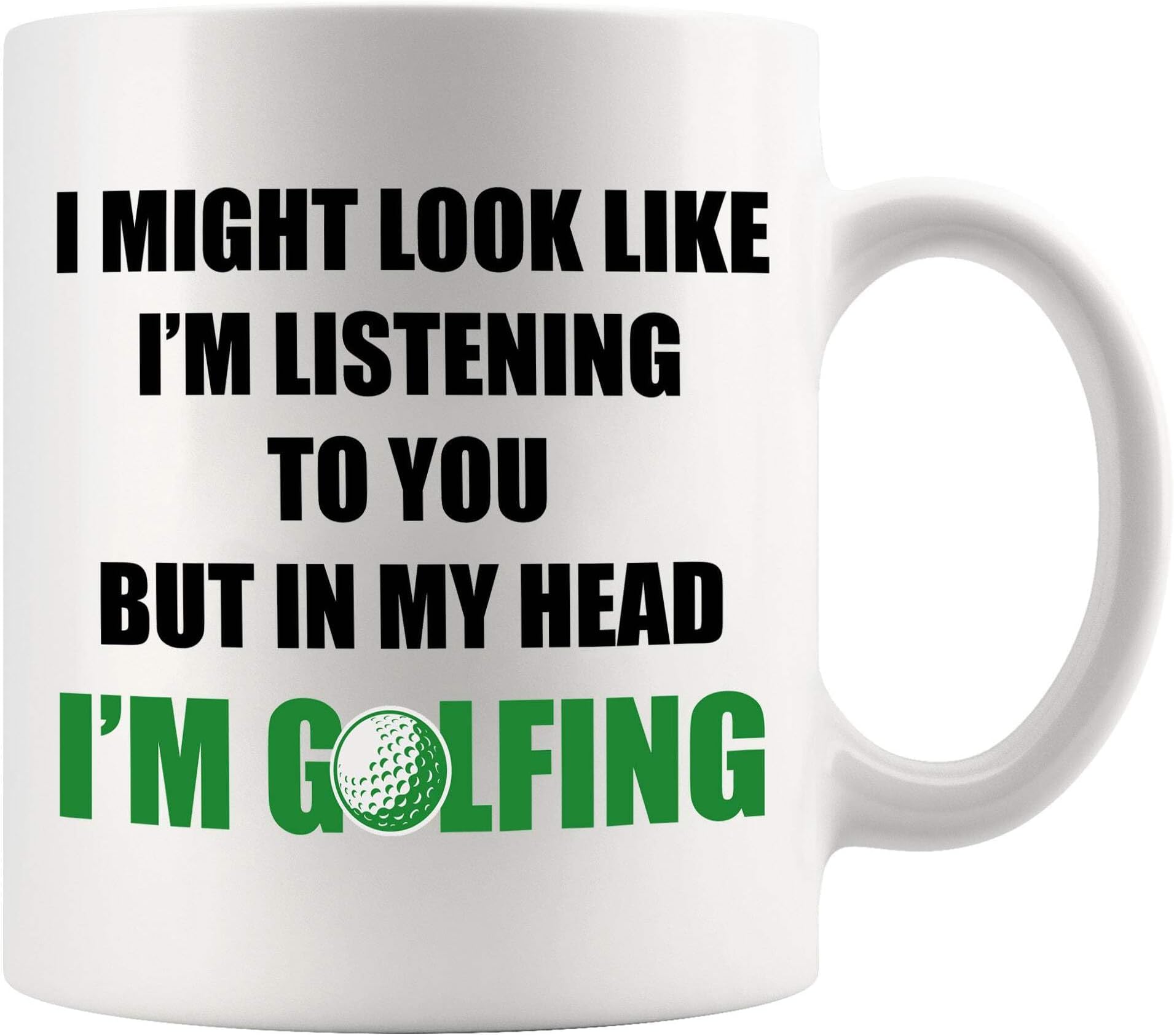 Amazon.com: White 15 Oz Golf Ball Coffee Mug Great Gift for Our ...