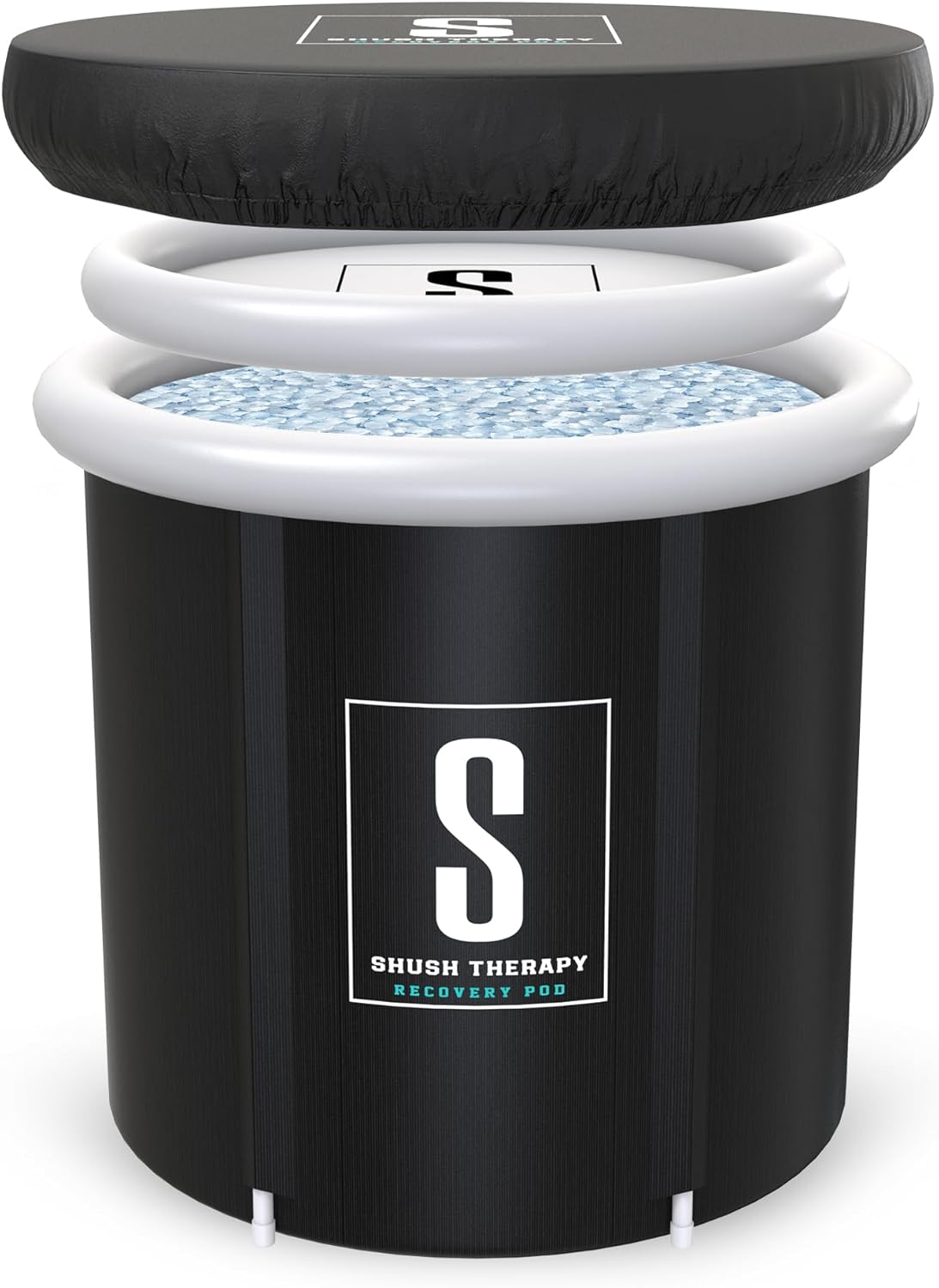 Ice Bath Tub By Shush Therapy With Lid And All Weather Cover - For ...