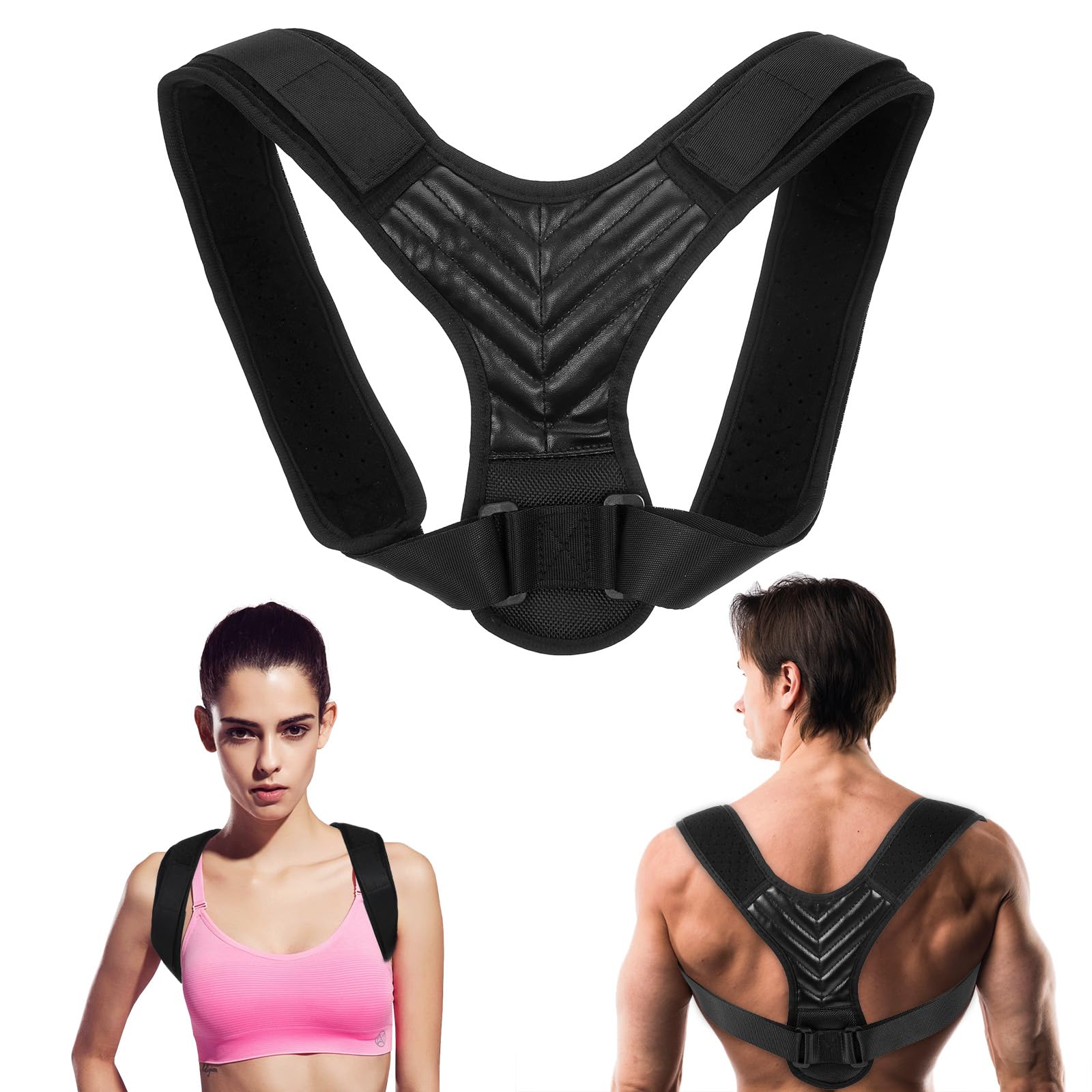 Amazon.com: JIEYAO Posture Corrector for Women Men, Adjustable Upper ...