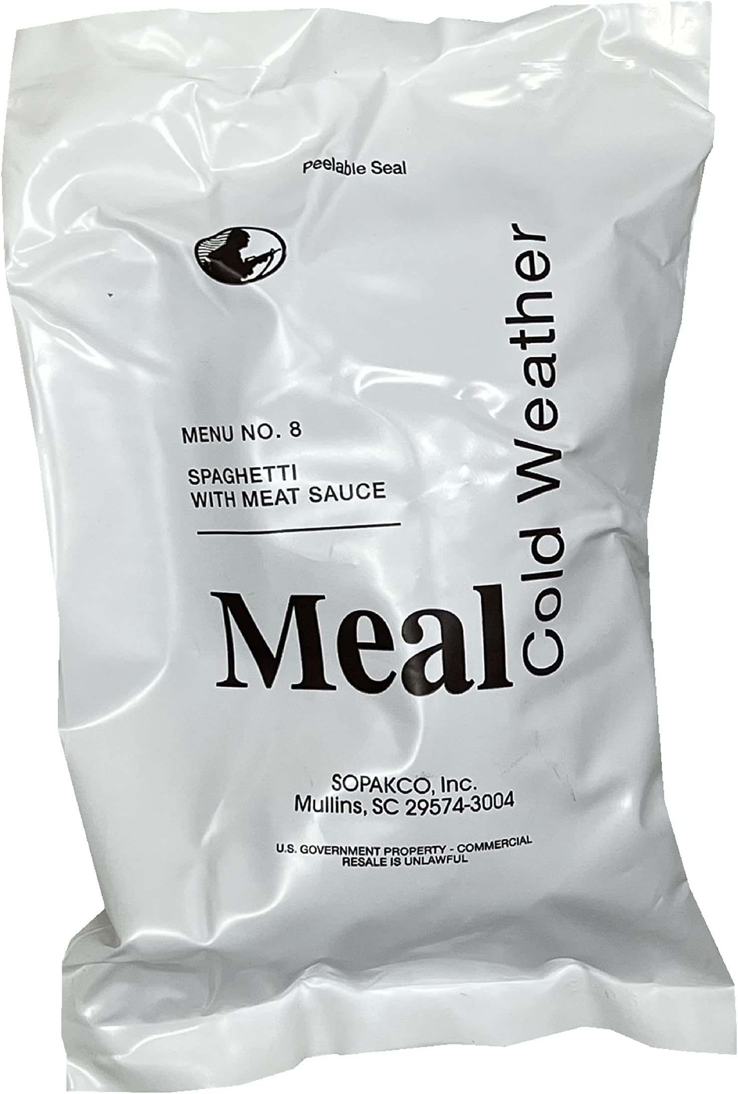 Amazon.com: Cold Weather MRE Meal Ready to Eat USGI Menu #8 Spaghetti w ...