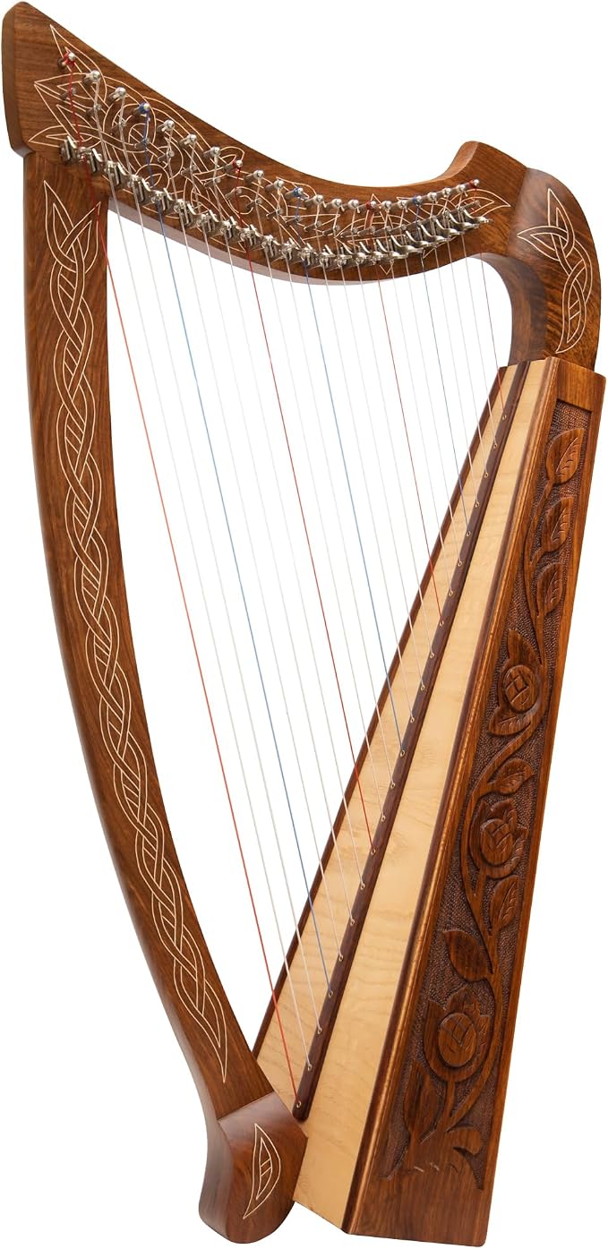 Celtic Harp with 22 Strings and Semitone Levers : Amazon.co.uk: Musical ...