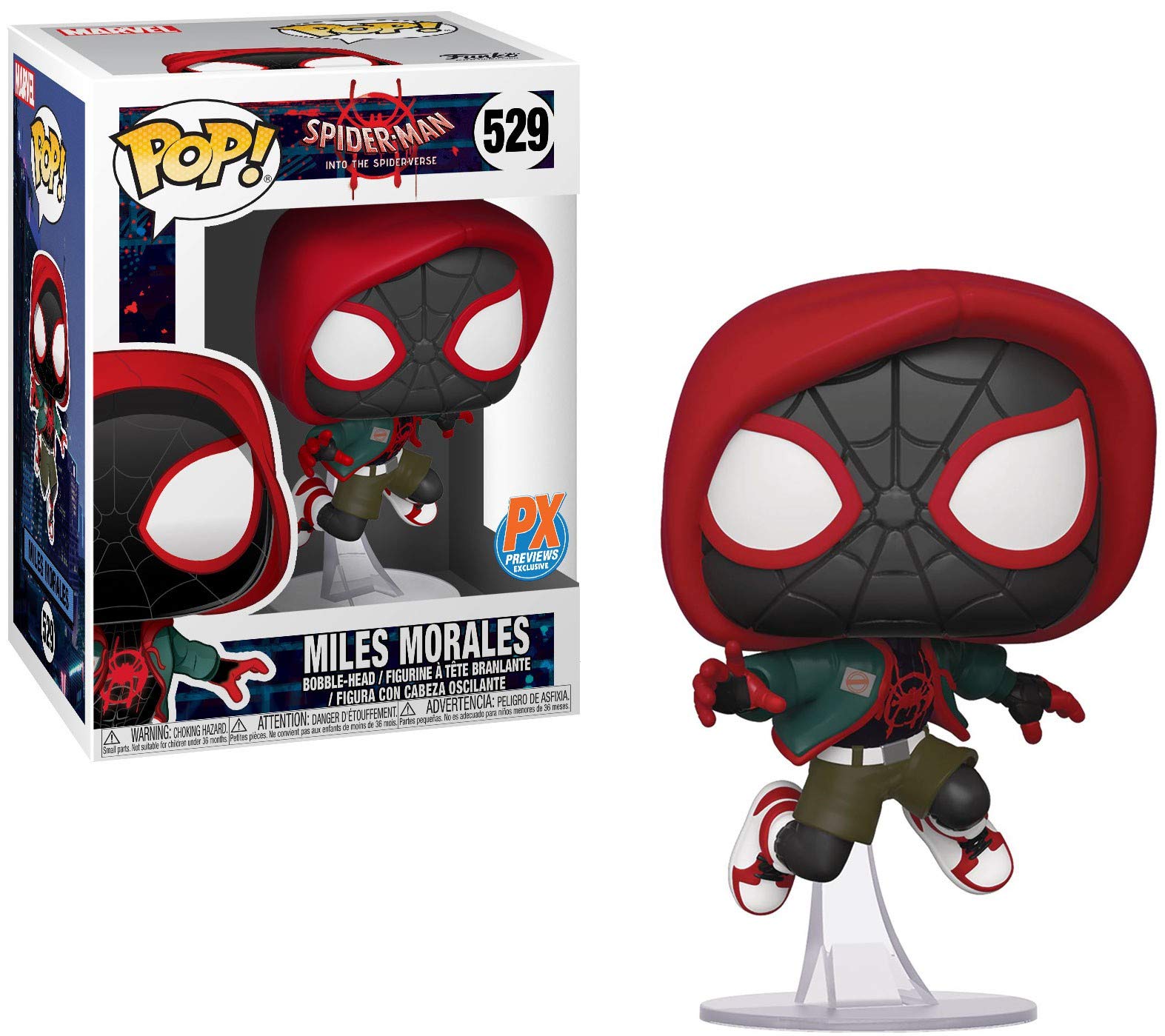 Funko Pop Marvel Spider Man Into The Spiderverse Casual Miles ...