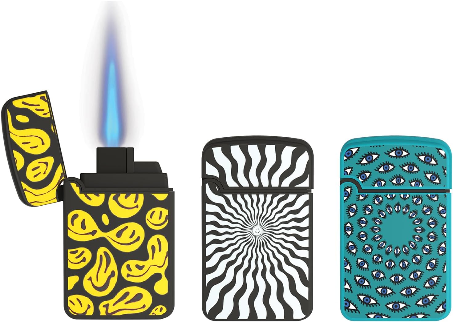 Amazon.com: Zengaz Prefilled 3 Pack Cool Torch Lighters - Refillable ...