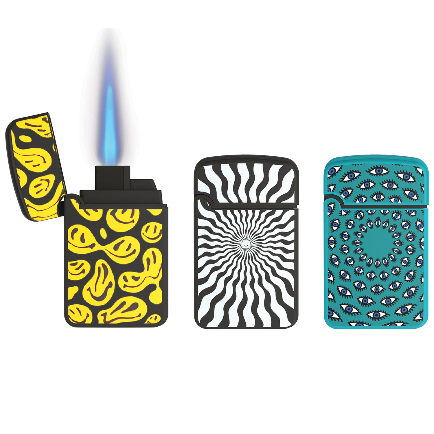 Amazon.com: Zengaz Prefilled 3 Pack Cool Torch Lighters - Refillable ...