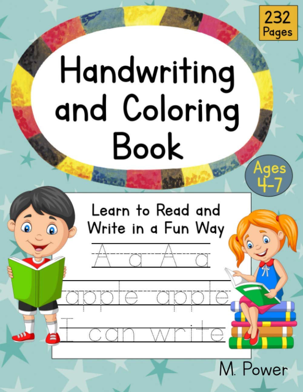 Handwriting and Coloring Book: Learn to Read and Write in a Fun Way ...