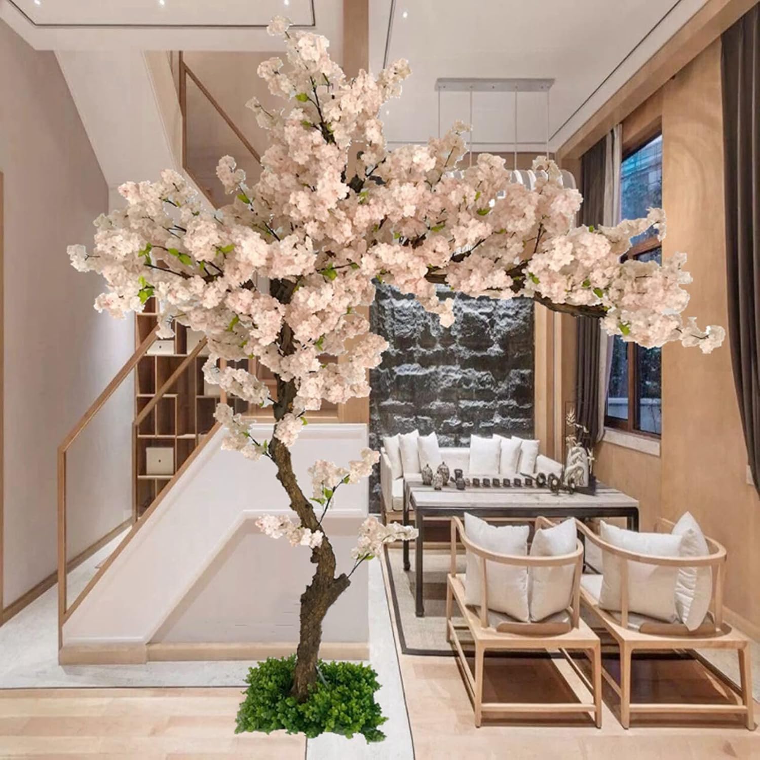 Amazon Large Artificial Cherry Blossom Tree Tall Faux Cherry