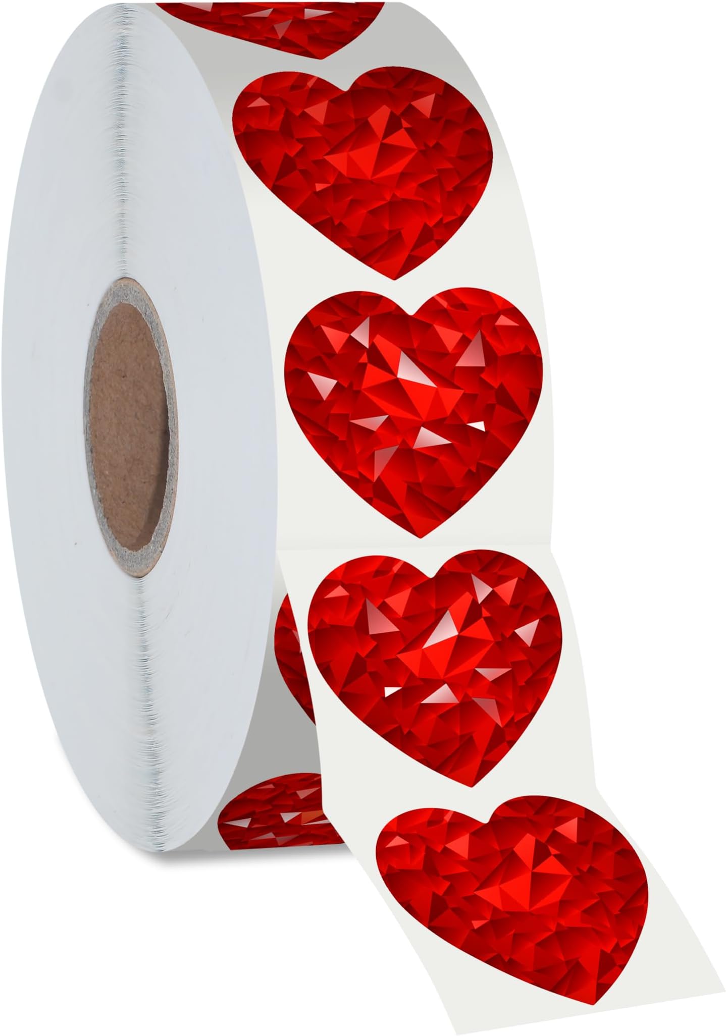 Amazon.com: Valentine's Day Glitter Heart Stickers Crafts Card (10 ...