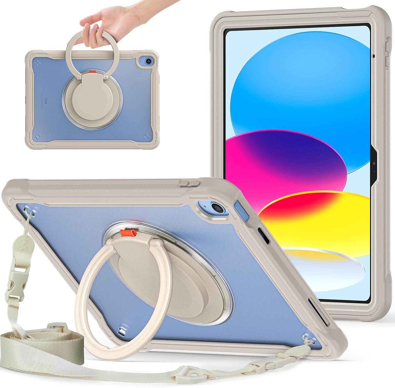 Amazon.co.jp: SENLAN iPad 10第10世代 2022/iPad A16 第11世代 2025 用ケース 縦置き 横置き ...