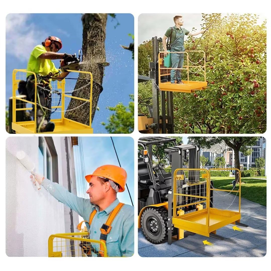Snapklik.com : Forklift Safety Cage 36x36 Inch Forklift Man Basket For ...