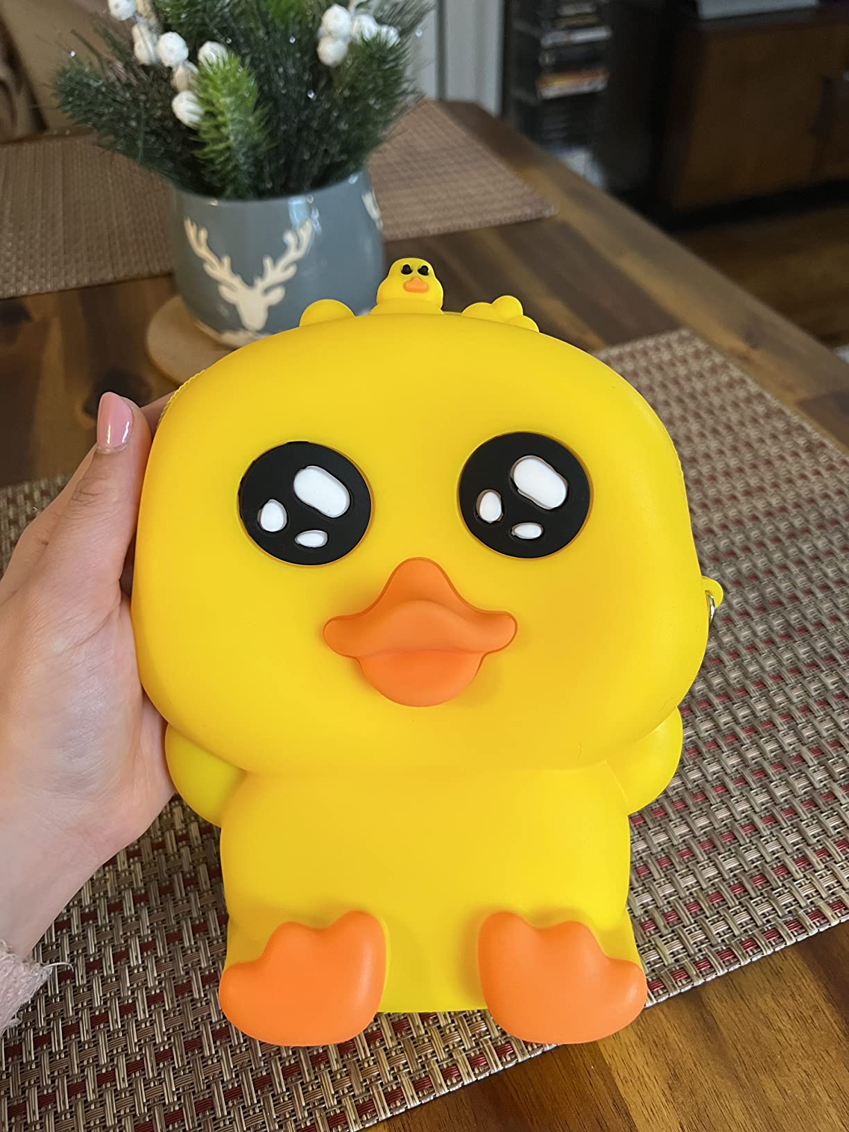 Amazon.com: DUCKKA Cute Silicone Duck Purse - Duck Purse - Yellow Duck ...