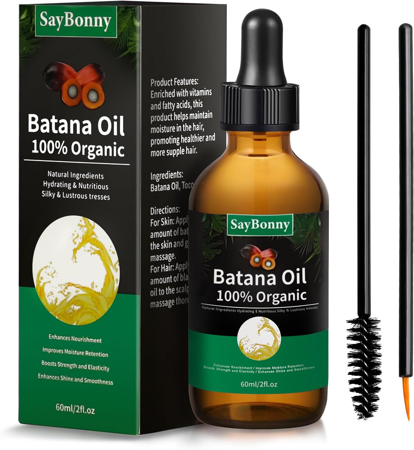 Amazon.com: Batana Oil from Honduras - 100% Pure & Natural for Hair ...