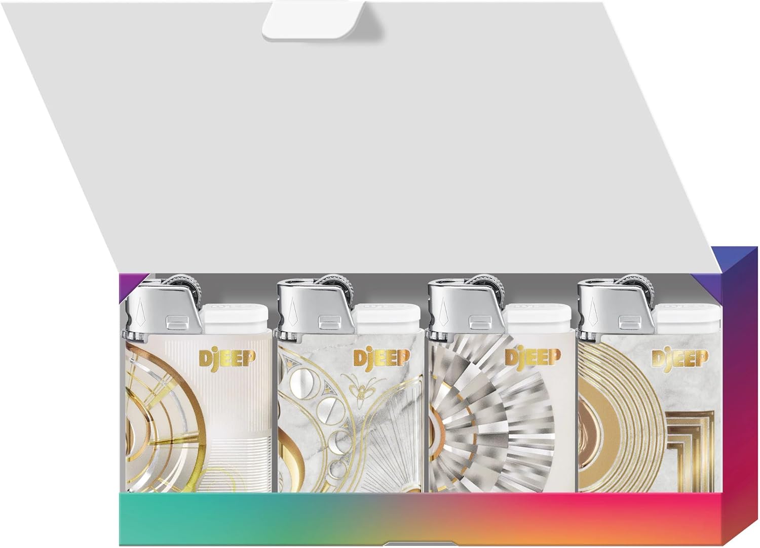 Amazon.com: DJEEP Pocket Lighters, Elegant Collection Textured Metallic ...