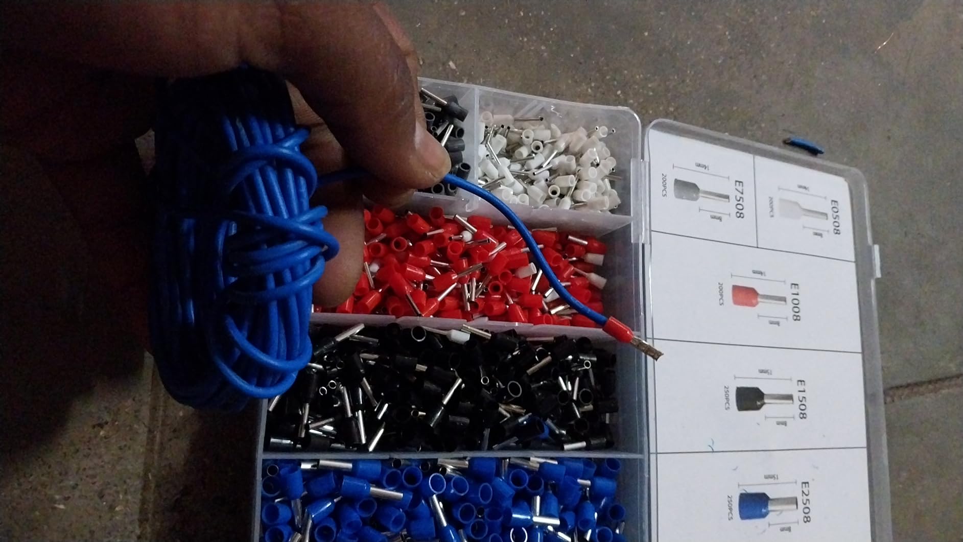 Massmot 1200pcs Electrical/Electronic Wire Ferrules Kit AWG23-7 Wire ...