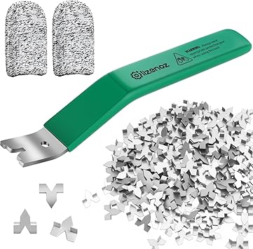 Lizenoz Glazier Point Driver Tool with 200 Glazing Points & 2 Finger ...