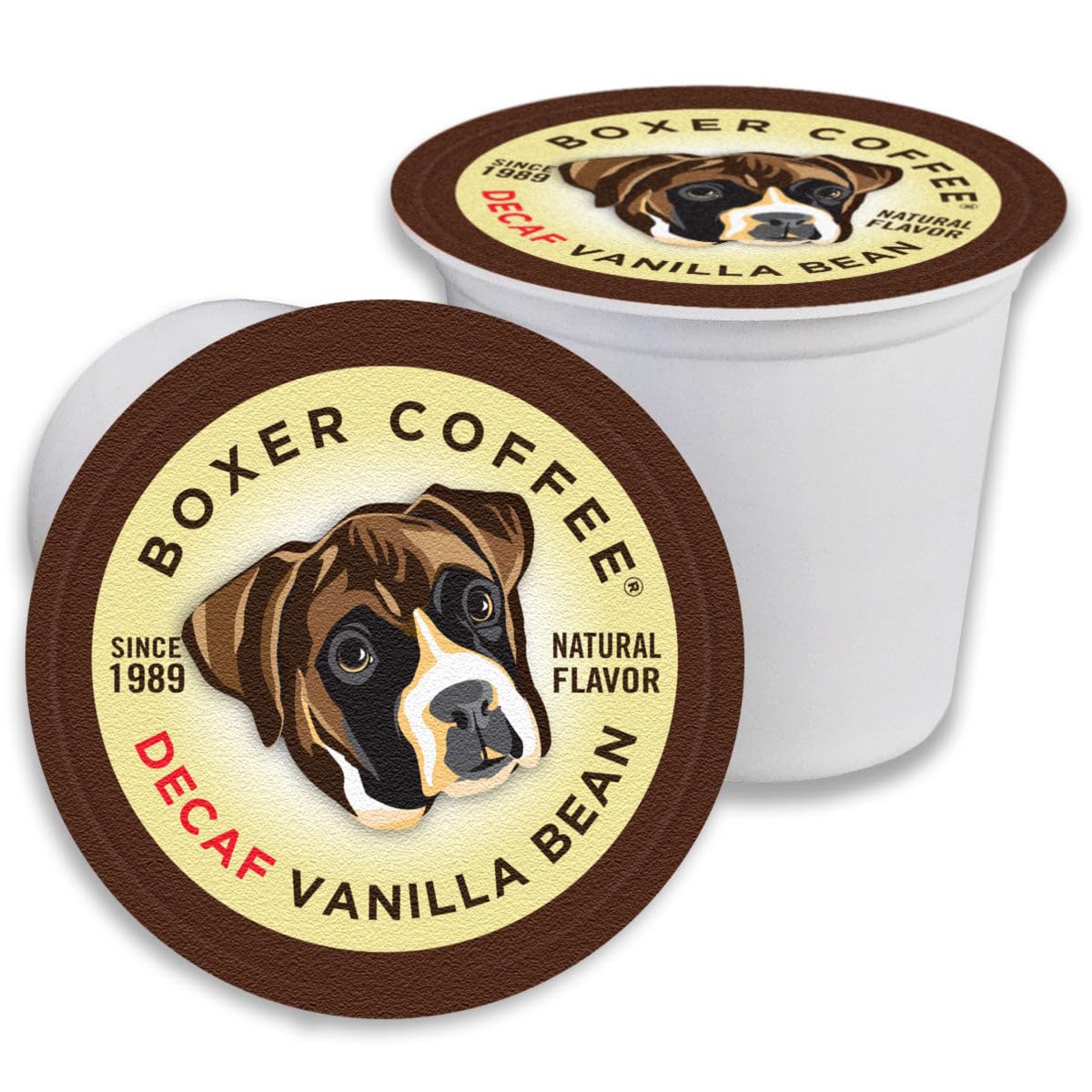 Amazon.com: Boxer Coffee 52 Count Decaf Vanilla Bean Swiss Water ...