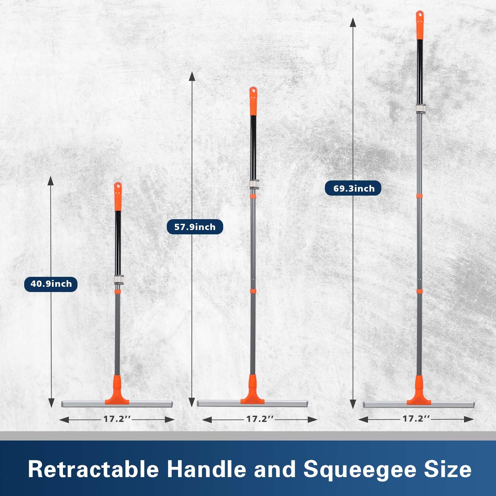 Snapklik.com : Professional Floor Scrubber Shower Squeegee,Rubber Silicone Broom