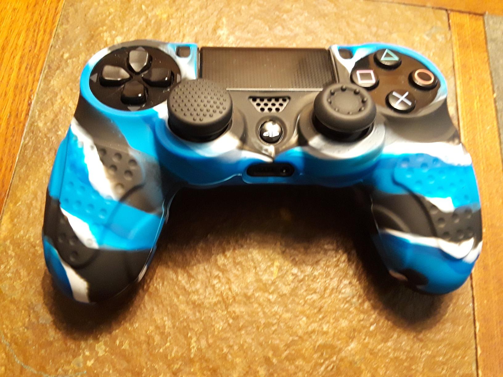 Amazon.com: PS4 Controller Grip Skin Anti-Slip Silicone Case Cover for ...