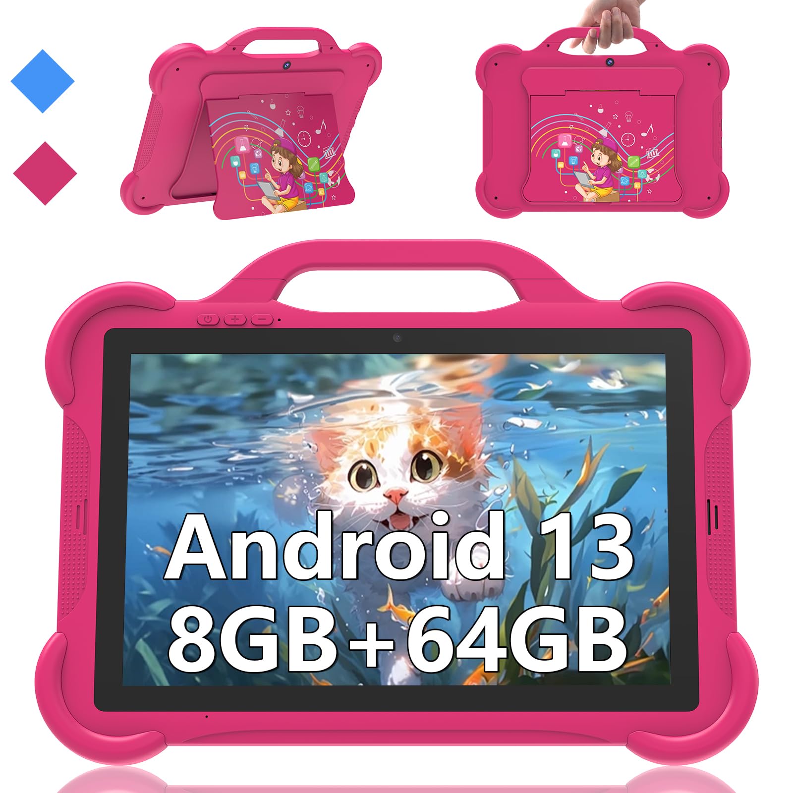 Snapklik.com : PEICHENG 10 Inch Kids Tablet, 8GB RAM 64GB ROM Android ...