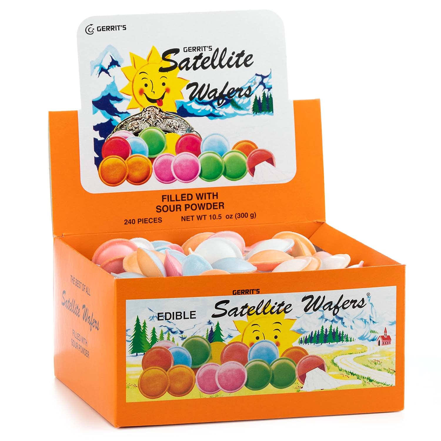 Amazon.com: Gerrit's Satellite Wafers, Filled with Sour Powder, 240 ...