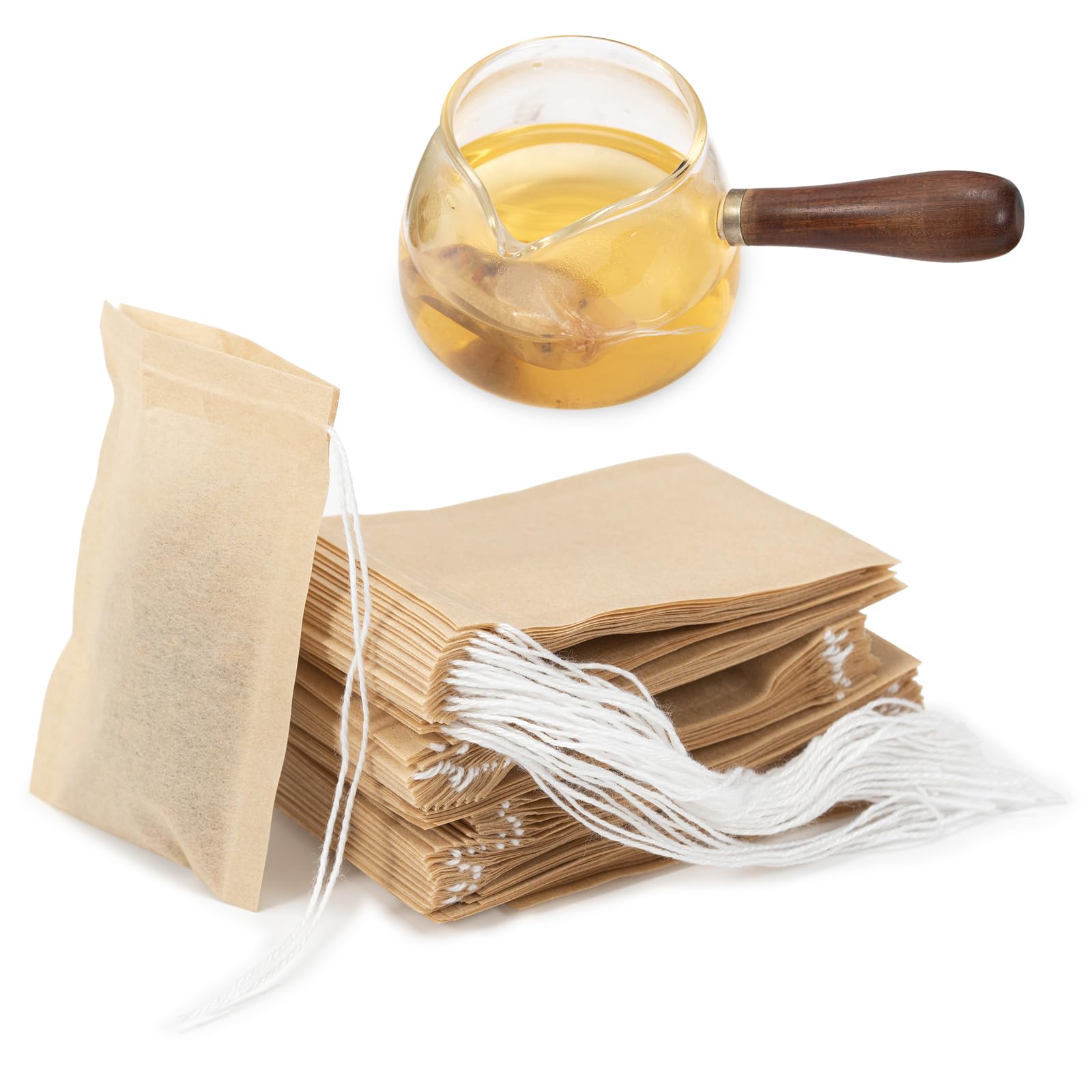300 Pcs Tea Bags, Disposable Tea Bags for Loose Tea, Empty Tea Filter ...