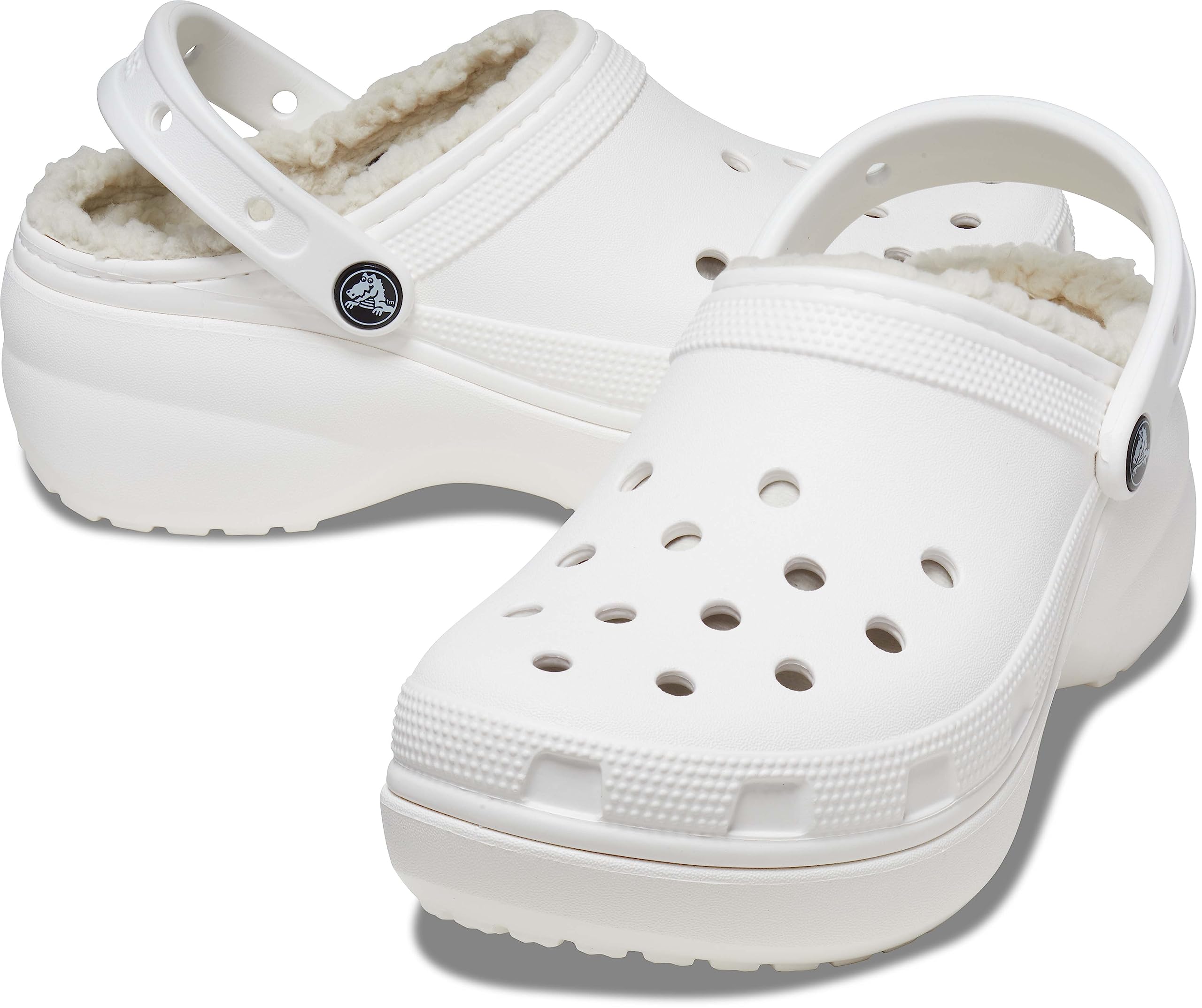 Snapklik.com : Crocs Womens Classic Platform Lined Clogs