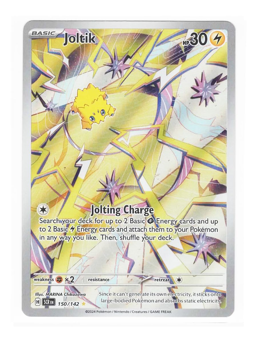 Amazon.com: Pokemon - Joltik 150/142 Stellar Crown - Illustration Rare ...