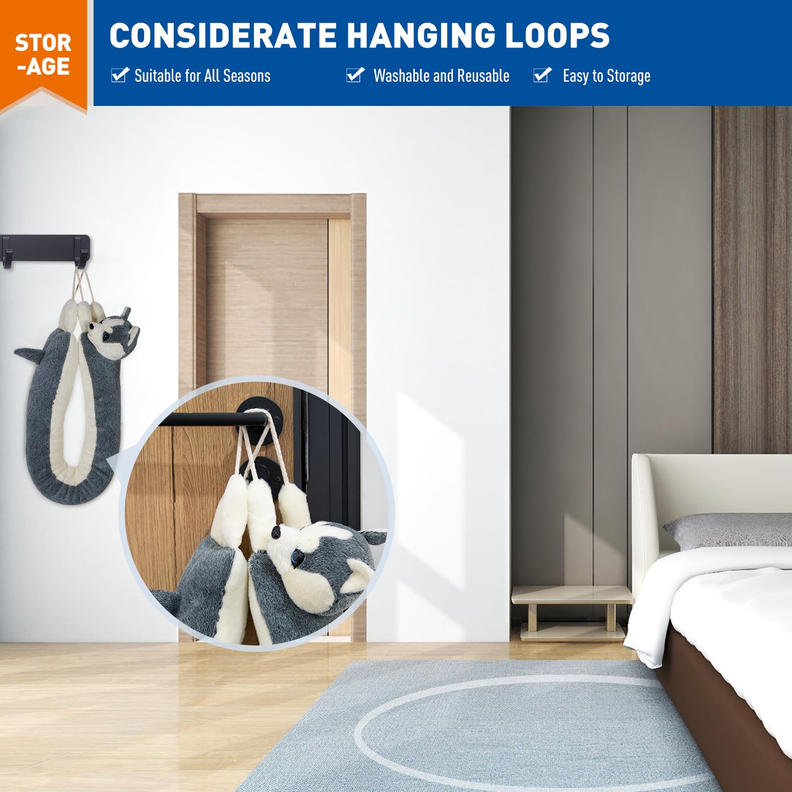 Snapklik.com : MAGZO Under Door Draft Stopper 36 Inch, Weighted Animal ...